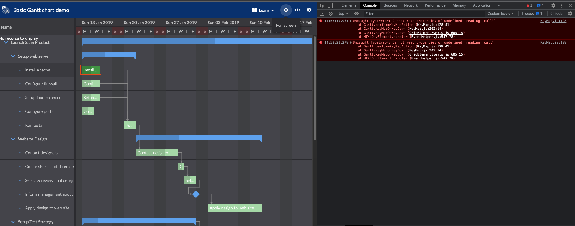 Error when disabling key-mapping on copy/paste feature · Issue #5563 · bryntum/support · GitHub