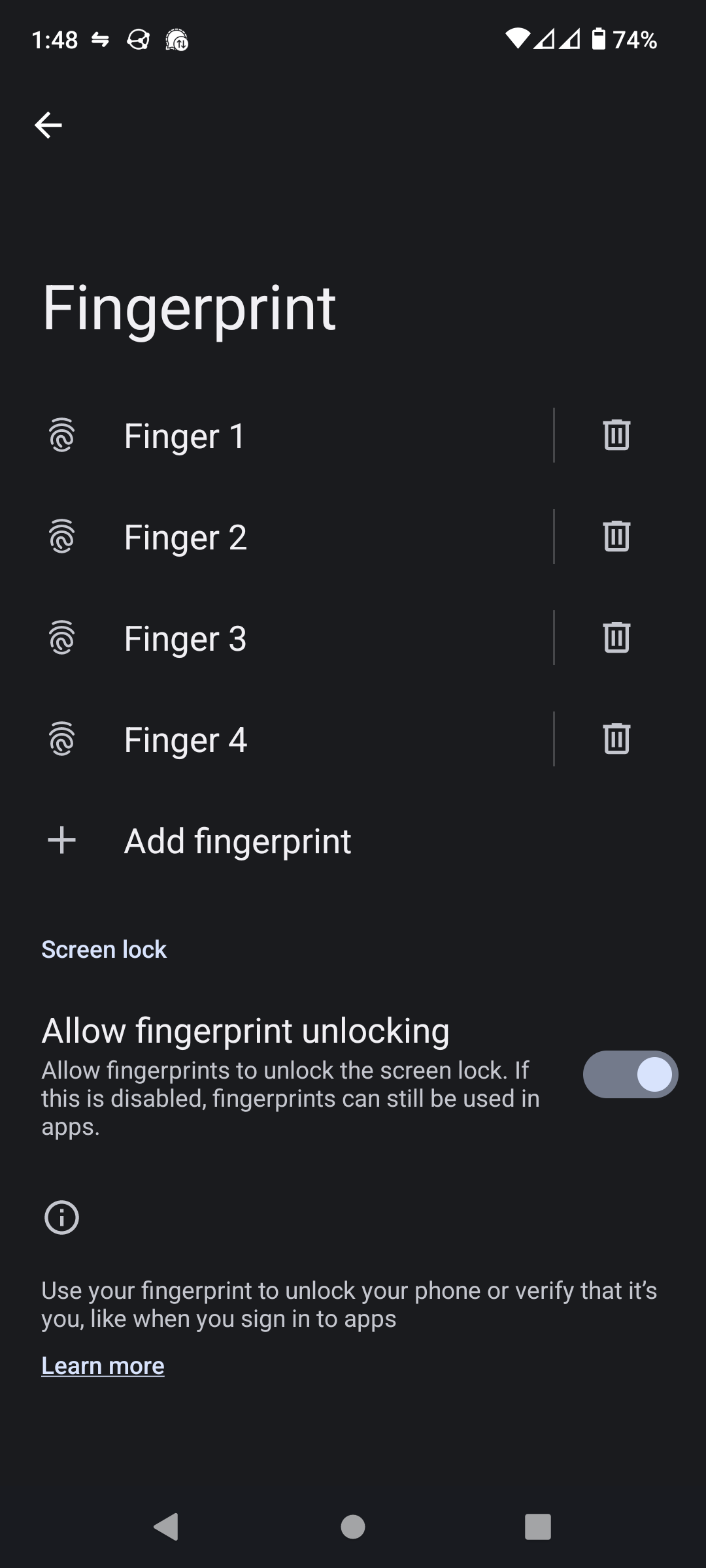 Unable to register additional fingerprints on Pixel 6a · Issue #1795 · GrapheneOS/os-issue ...