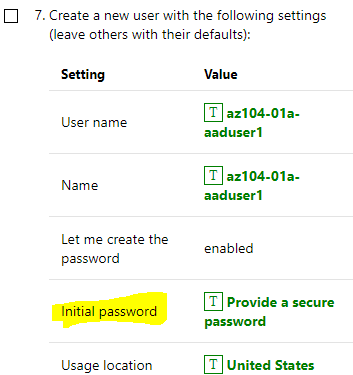 Lab 1 Password Issue · Issue #524 · MicrosoftLearning/AZ-104-MicrosoftAzureAdministrator · GitHub