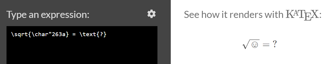 No character metrics for emoji characters · Issue #3718 · KaTeX/KaTeX ... No character metrics for emoji characters · Issue #3718 · KaTeX/KaTeX ...
