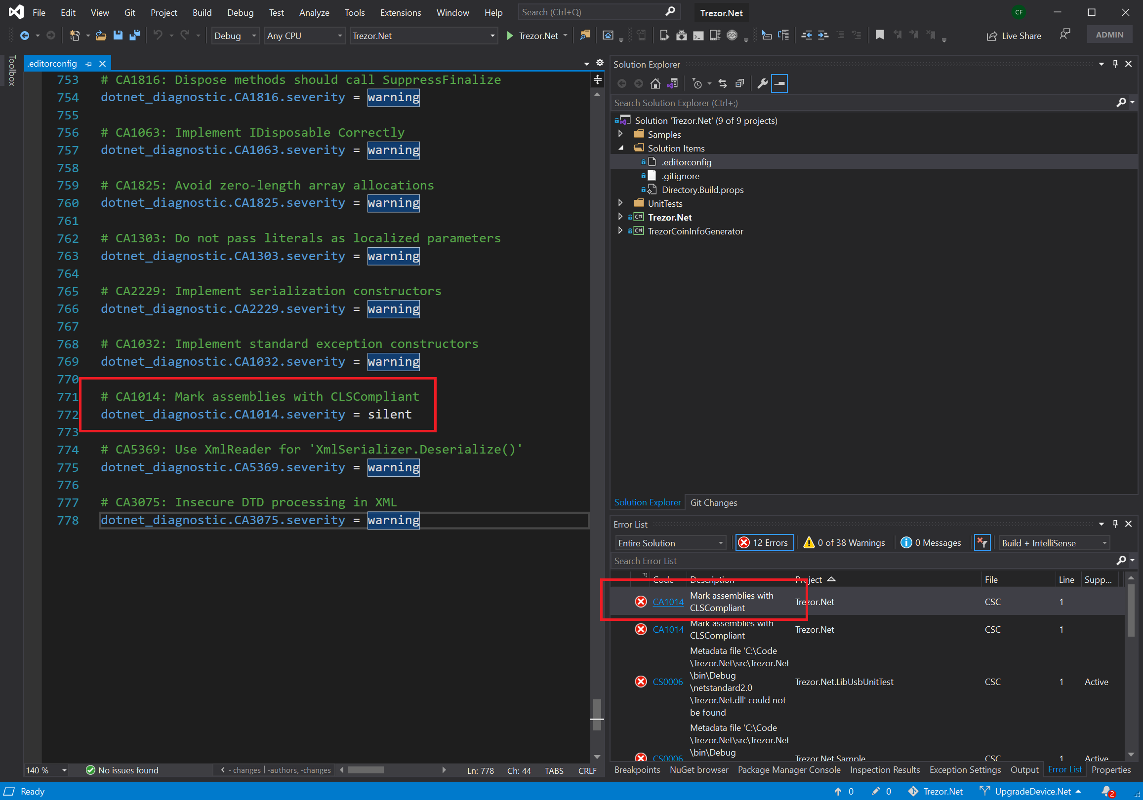 Cant Compile Because Of Clscompliant · Issue 4873 · Dotnetroslyn Analyzers · Github 6981