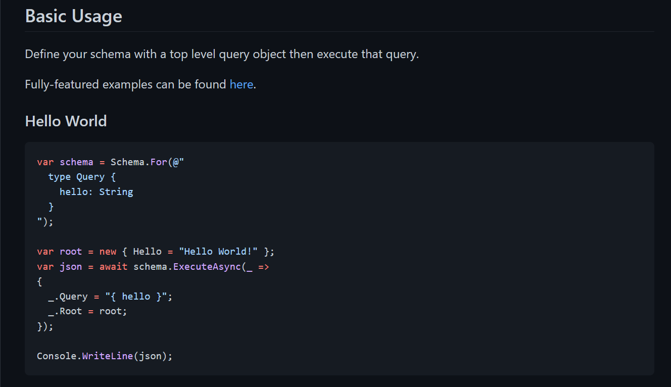 Hello World Sample Broken? · Issue #2759 · graphql-dotnet/graphql ...