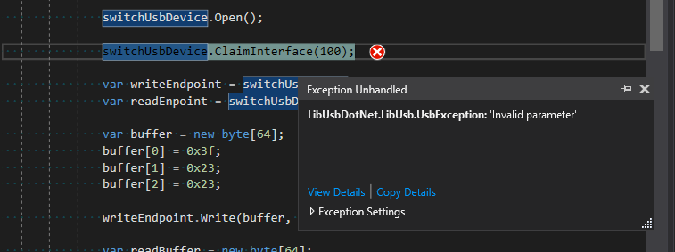Can't Connect To Device · Issue #73 · LibUsbDotNet/LibUsbDotNet · GitHub