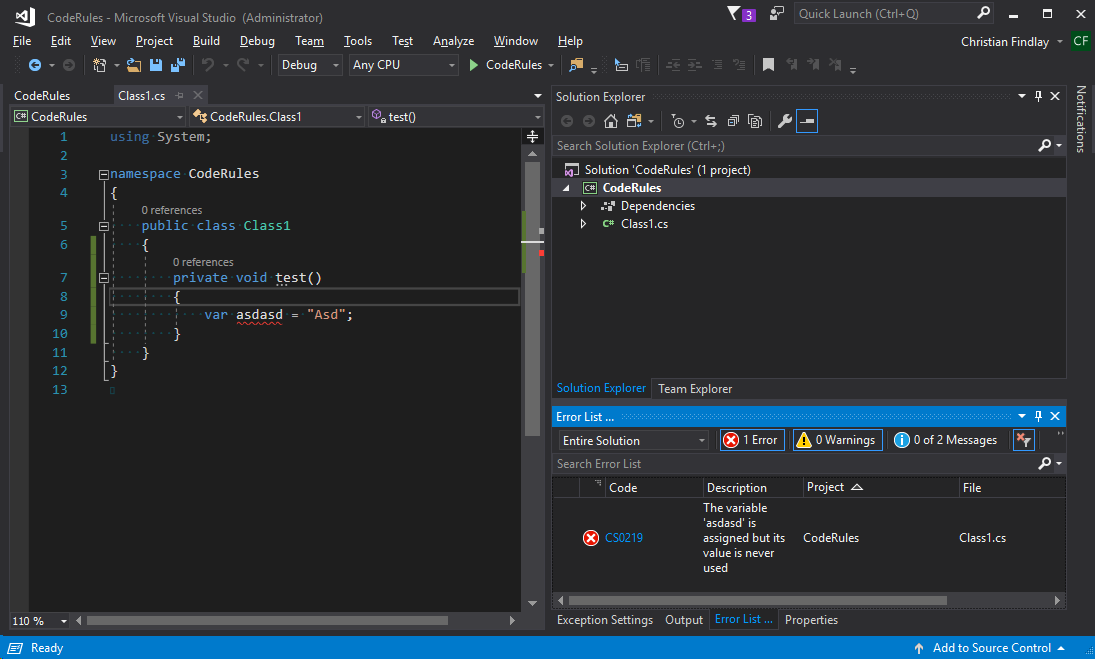 CA1804: Remove unused locals - Doesn't Work · Issue #2109 · dotnet ...