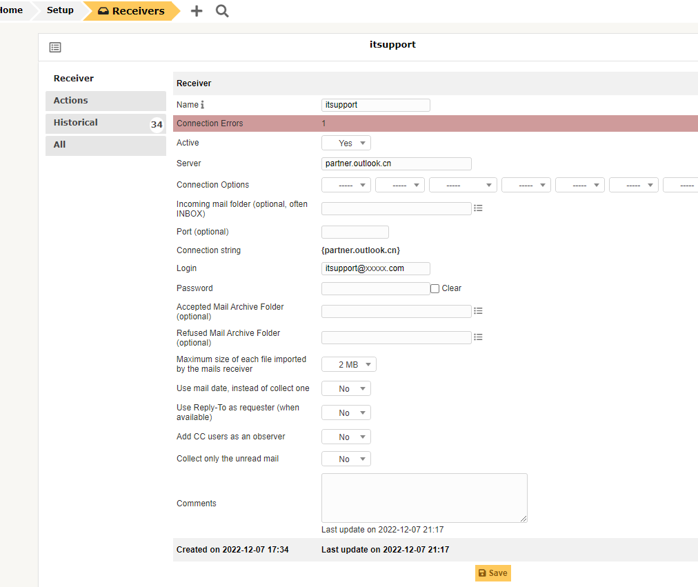 how to setup Receivers for office365 · Issue #13549 · glpi-project/glpi · GitHub