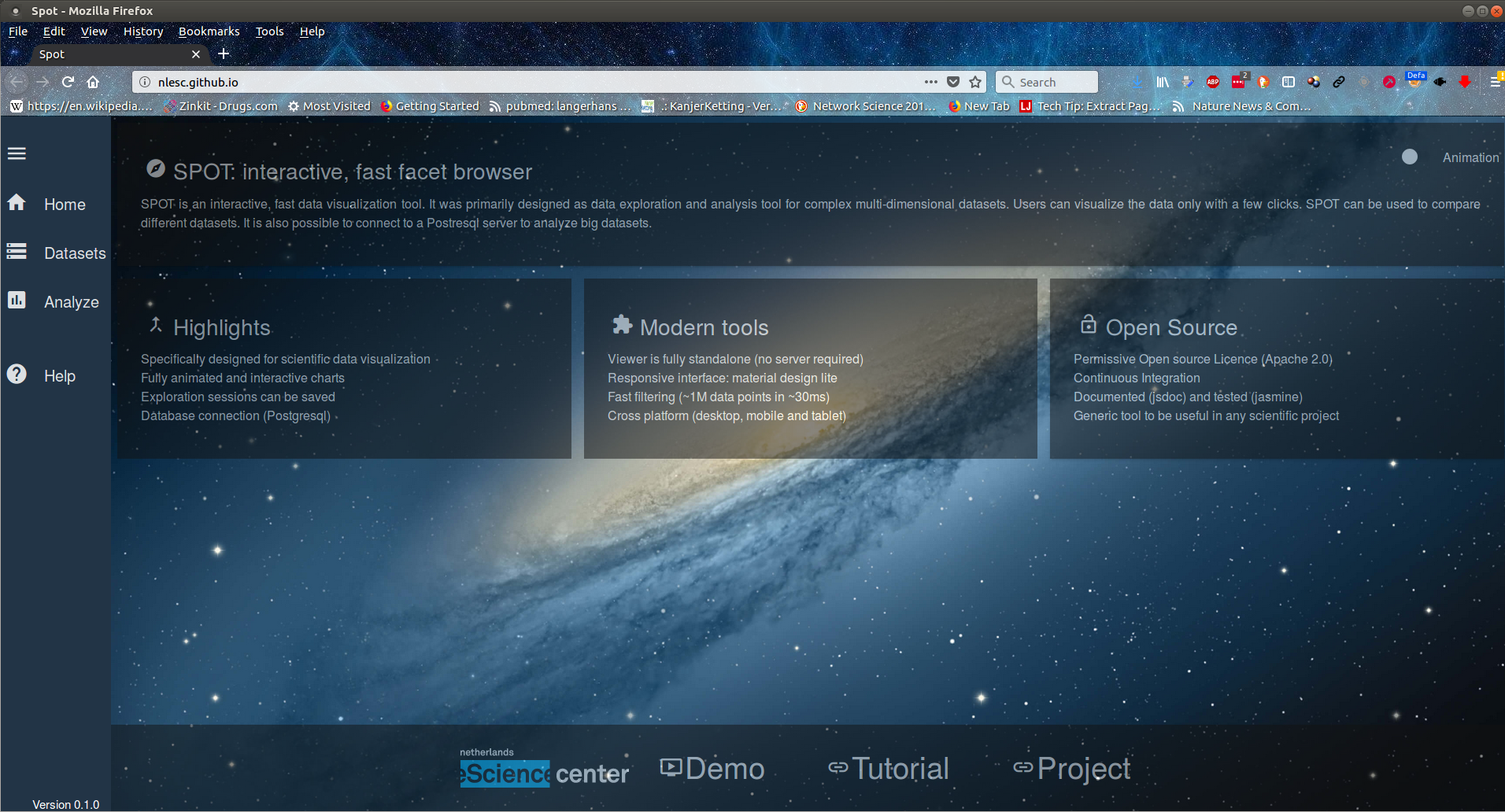 invisible share menu · Issue #151 · NLeSC/spot · GitHub