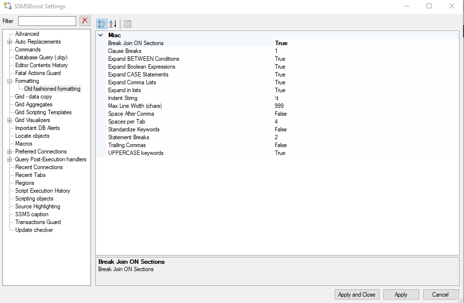 Formatting options · Issue #6072 · dbeaver/dbeaver · GitHub