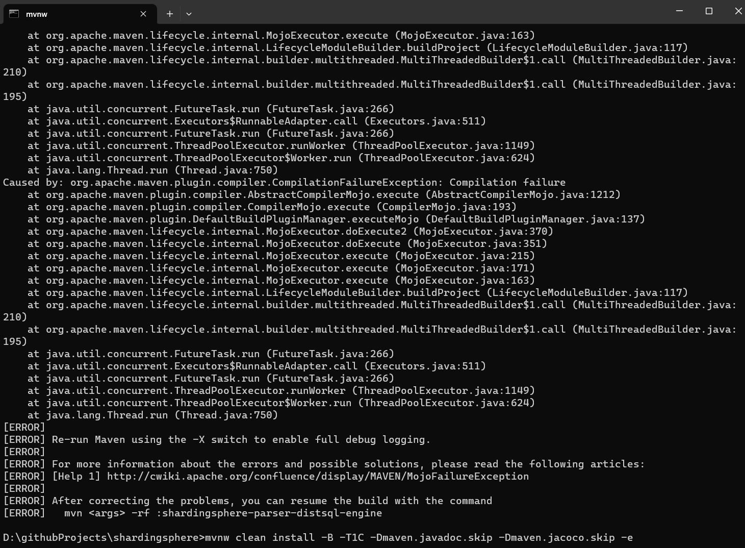 maven run but error？ · Issue #28211 · apache/shardingsphere · GitHub