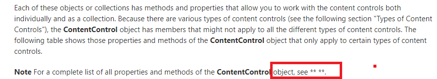 Missing text between "ContentControl object, see ** **." · Issue #523 · OfficeDev/VBA-content ...