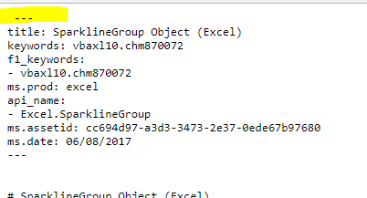 Broken formatting - Metadata issue · Issue #496 · OfficeDev/VBA-content · GitHub
