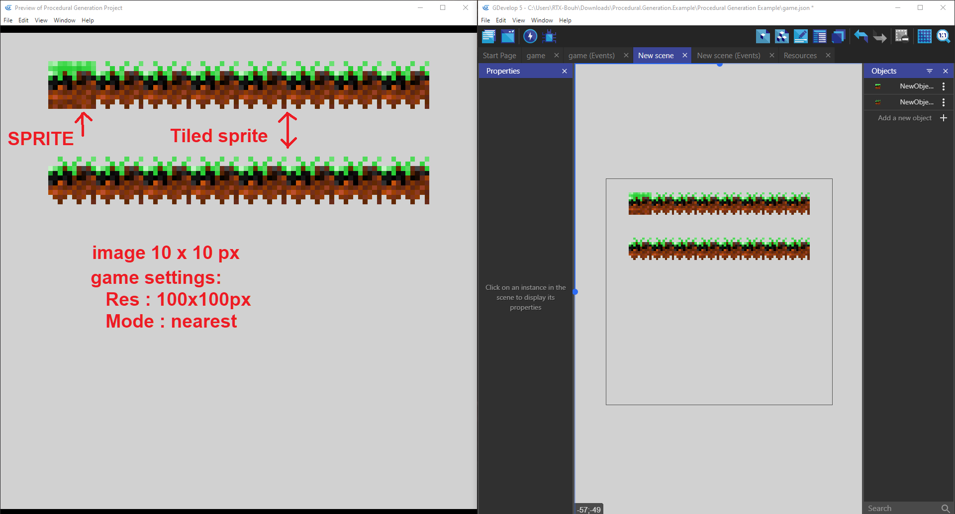 When imported, square sprites are always blurry · Issue #1634 · 4ian ...
