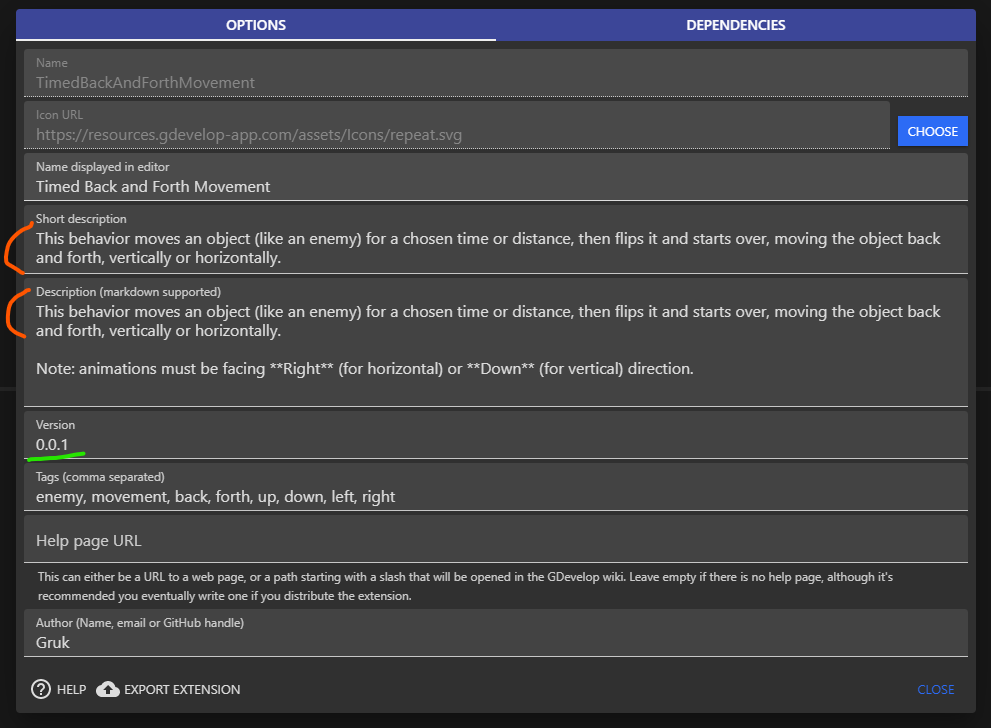 TimedBackAndForth update · Issue #120 · GDevelopApp/GDevelop-extensions · GitHub
