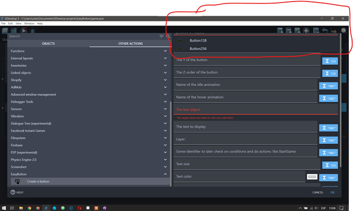 Instruction editor have a bugged scrolling list of parameters. · Issue #2853 · 4ian/GDevelop ...