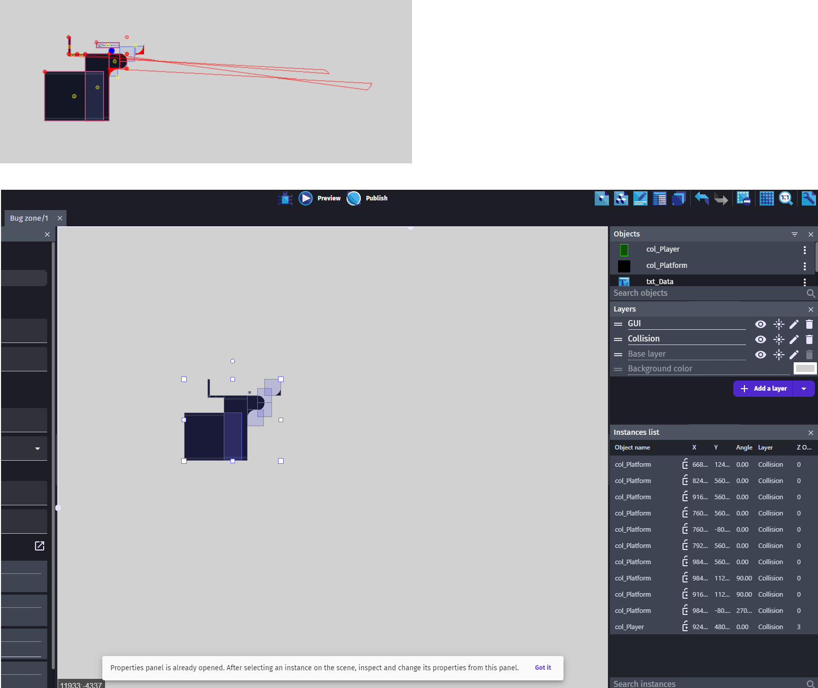 Ghost objects (Error in object's creation from external layouts) · Issue #4339 · 4ian/GDevelop ...