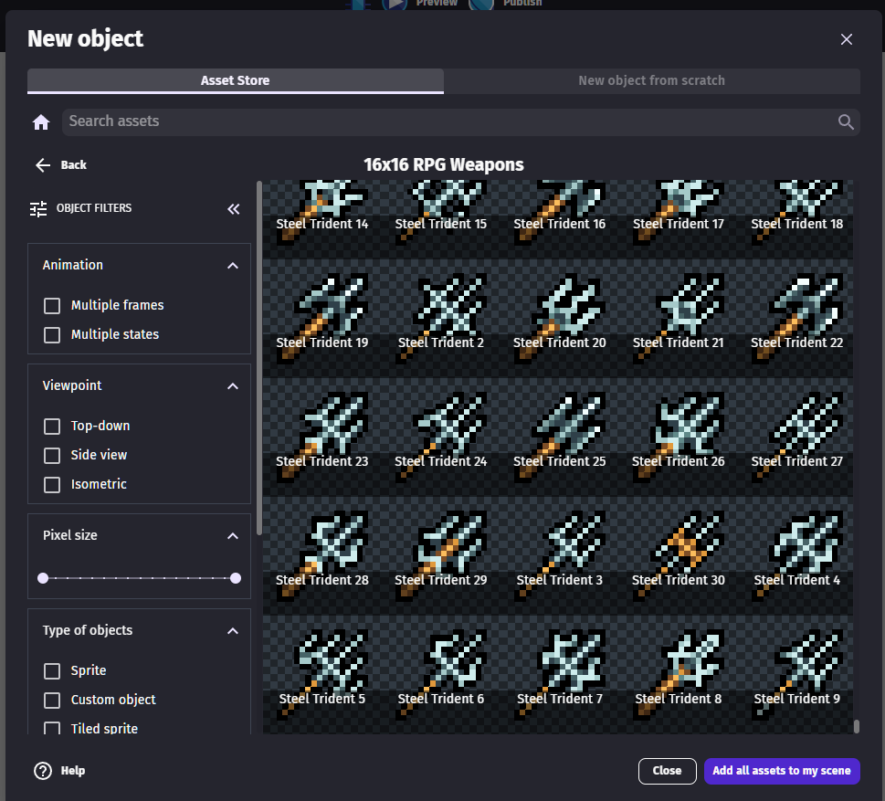 RPG Weapons By Shade · Issue #4540 · 4ian/GDevelop · GitHub