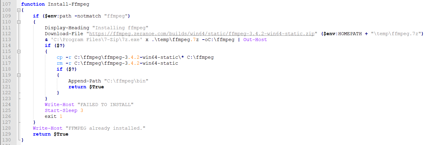 Error Installing Ffmpeg Using Malmoinstallps1 On Windows · Issue 678 · Microsoftmalmo · Github 