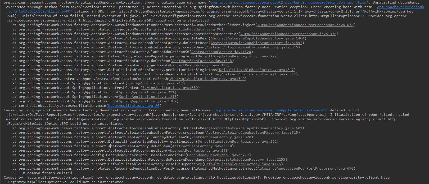 Nacos配置的数据已经获取但无法注入到项目中 · Issue #2049 · apache/servicecomb-java-chassis · GitHub