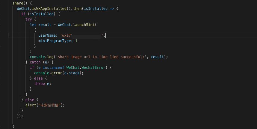分享小程序错误 bad_param errCode:-11002 · Issue #479 · yorkie/react-native-wechat · GitHub