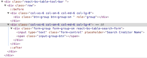 custom search field position and size in bootstrap table · Issue #1846 · AllenFang/react ...