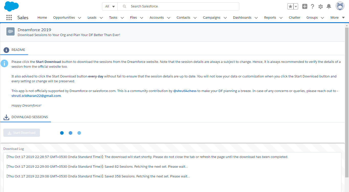 GitHub - shrutis22/Dreamforce-2019: Download Sessions to Your Org and Plan Your Dreamforce ...