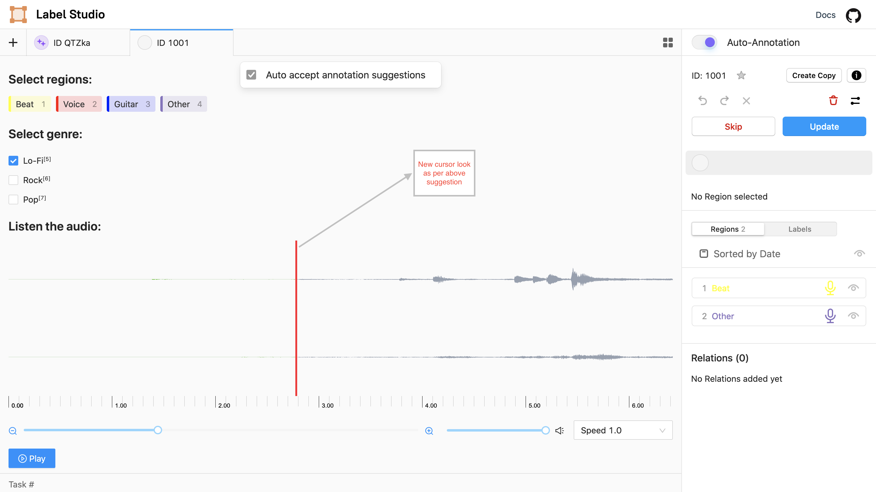 Change audio cursor with different color and make it bolder · Issue #1682 · HumanSignal/label ...