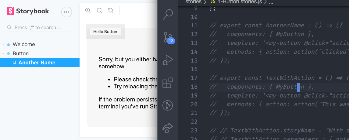 Storybook 600 Beta16 Hmr Not Working Properly · Issue 10949 · Storybookjsstorybook · Github