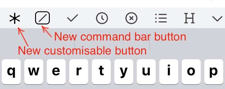 Add a 'command bar' button to the first page of keyboard row controls on iOS · Issue #227 ...