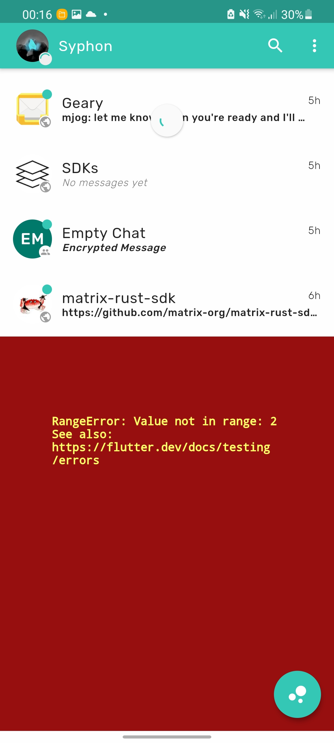 Not all chats are listed (greyed out) · Issue #238 · syphon-org/syphon · GitHub