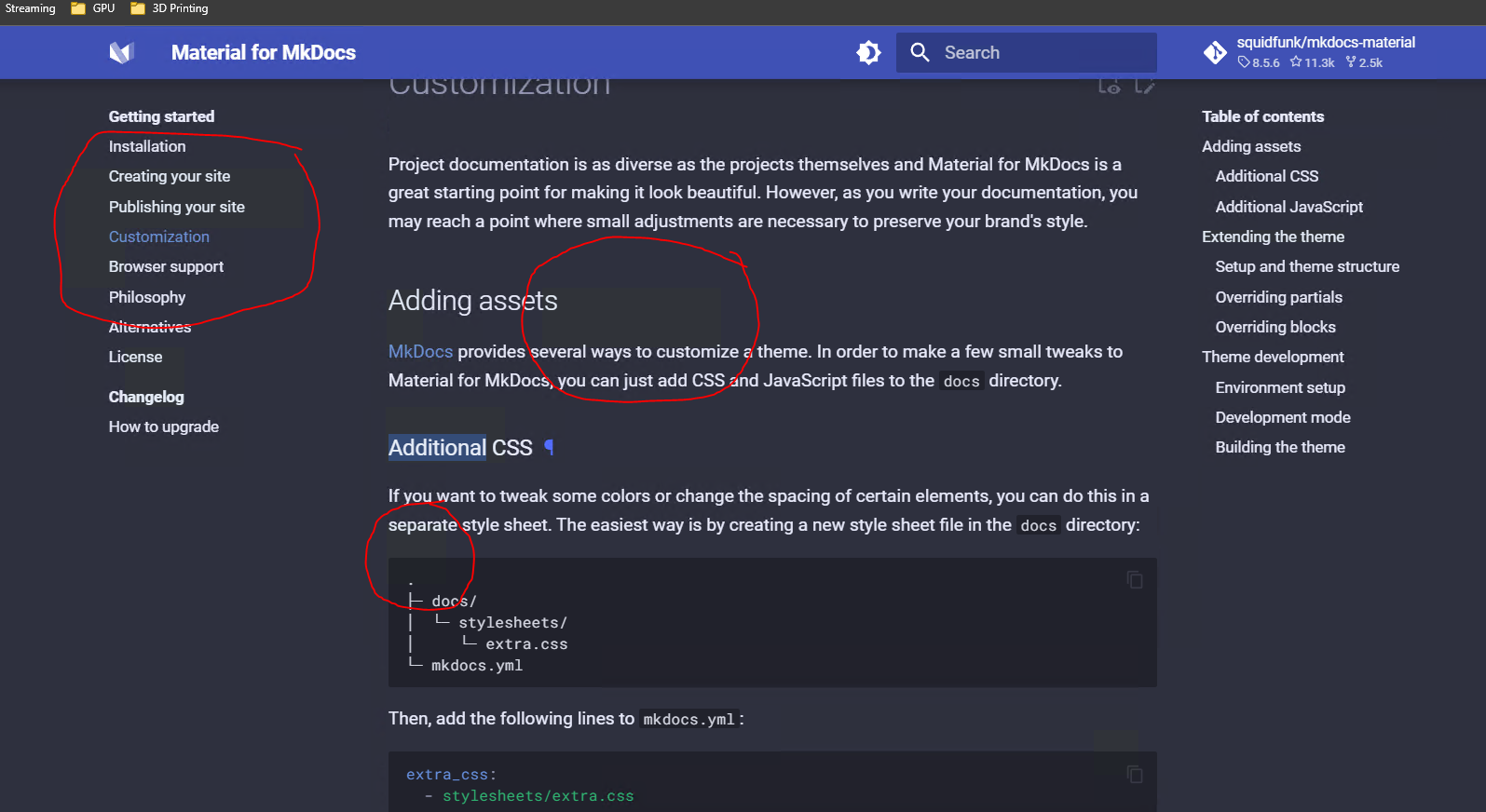 Visual Artefacts when using dark themes with Remote Desktop · Issue #4493 · squidfunk/mkdocs ...