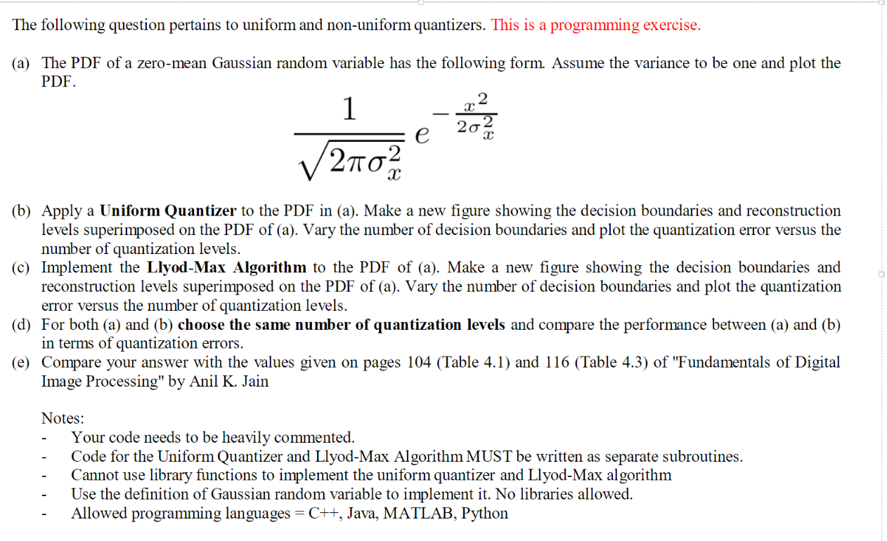 GitHub - SushantGautam/LloydMaxQuantization: Implement the LIyod-Max ...
