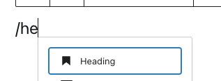 Slash command shortcuts for different heading levels · Issue #50258 ...