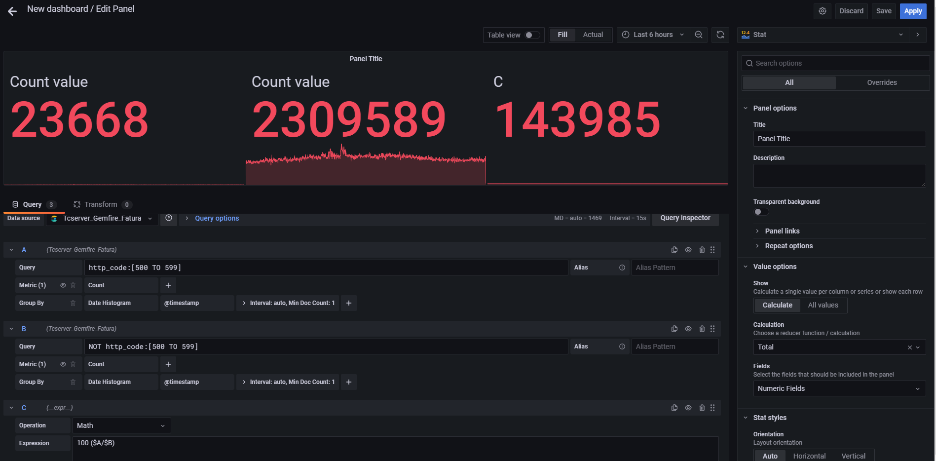 Math Expression - Stat Panel · Issue #38562 · grafana/grafana · GitHub