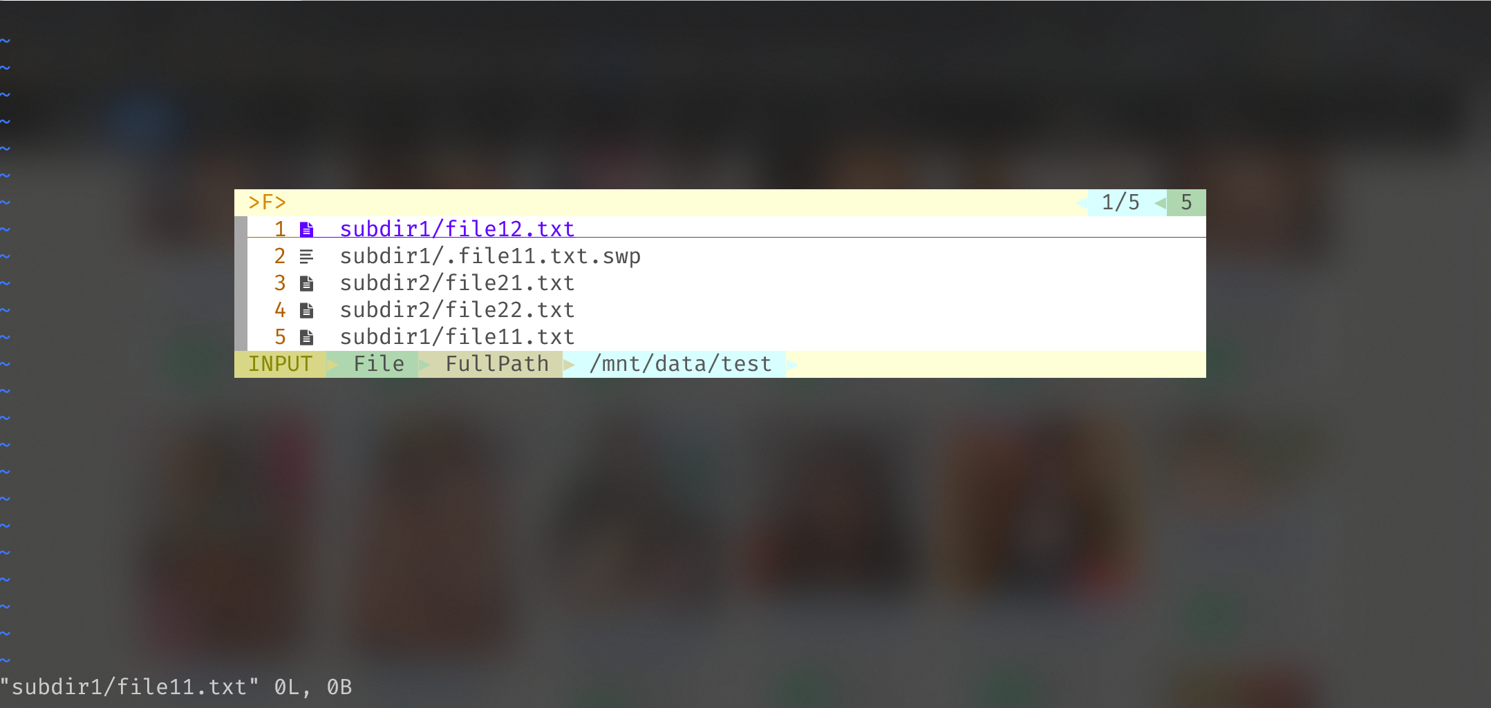 LeaderF will only search in cwd if using popup of vim · Issue #864 · Yggdroot/LeaderF · GitHub