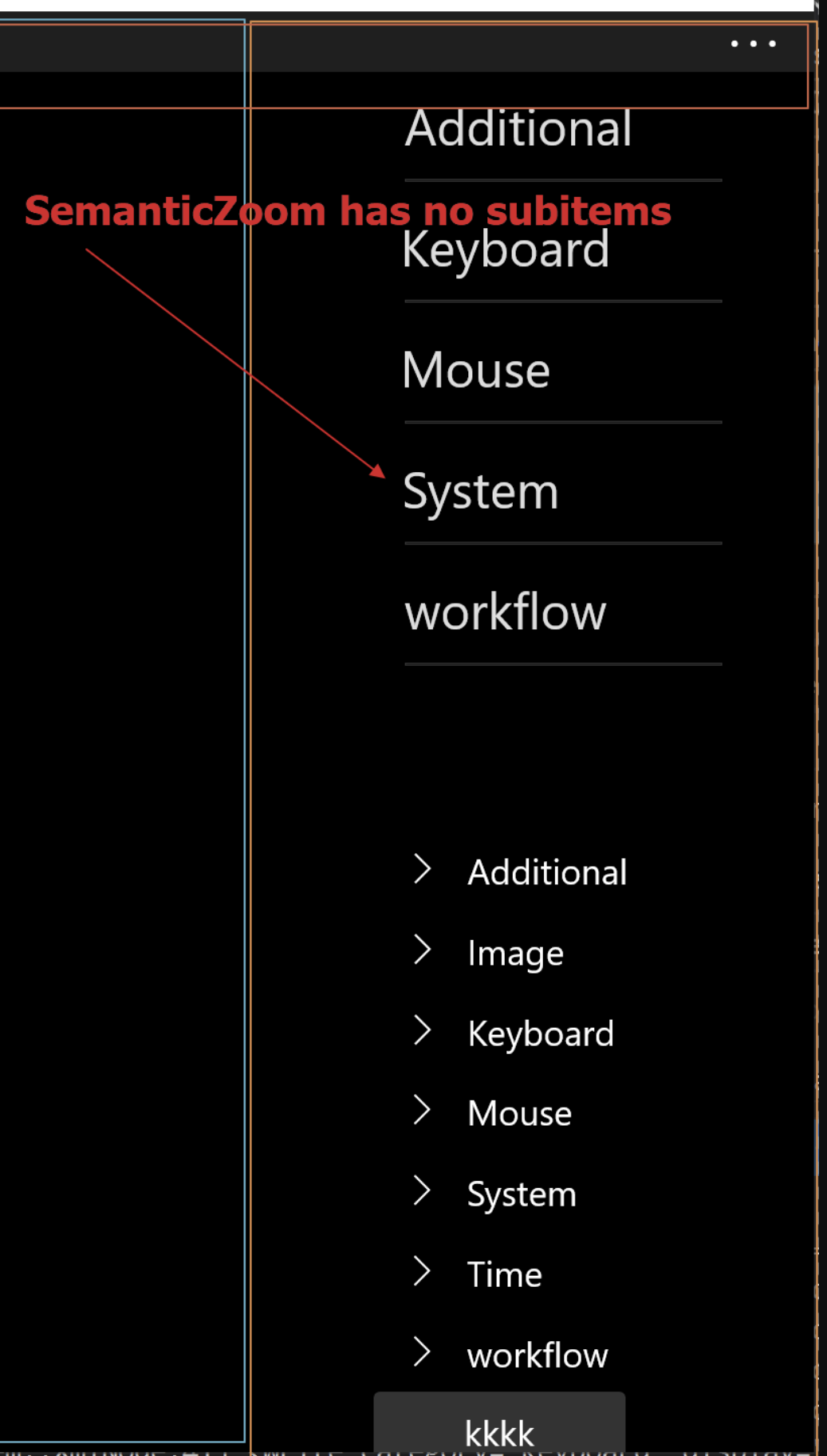 Subitems of SemanticZoom are not displayed in Desktop application c++/winrt · Issue #4262 ...