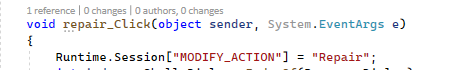 Repair button in Dialogs.MaintenanceType changes IsModifying, has no ...