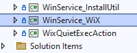 On uninstall services get deleted and restarted, resulting in "Application could not be ...