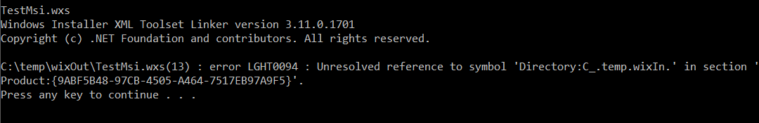 Msi file does not get created · Issue #374 · oleg-shilo/wixsharp · GitHub