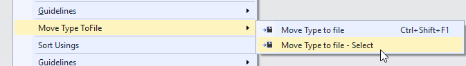 Feature Request: Move Type to file - Select All · Issue #1 · oleg-shilo/MoveTypeToFile.VSIX · GitHub