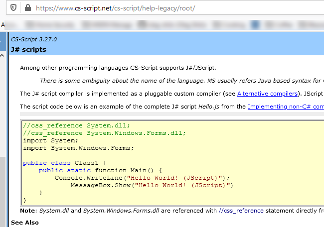 Changes from version 3.29 to 3.30 · Issue #198 · oleg-shilo/cs-script · GitHub