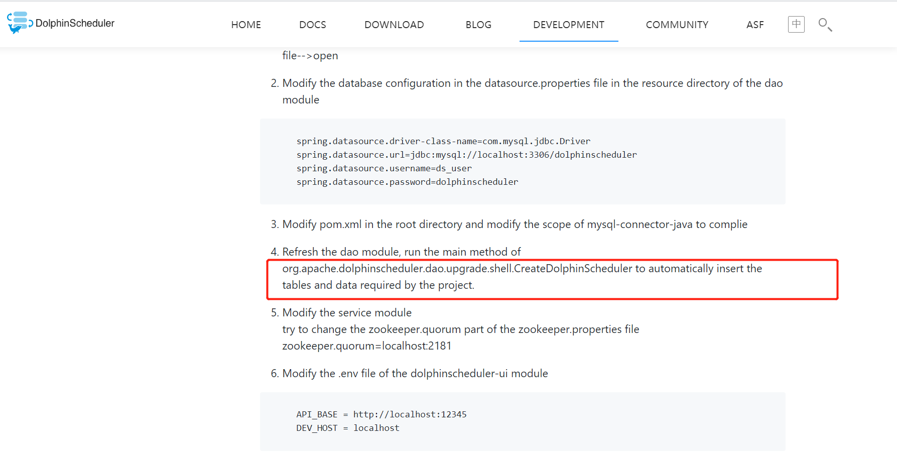 Bug Dolphinscheduler Dao Follow The Doc Development Env Setup Guide Cannot Log In After The 