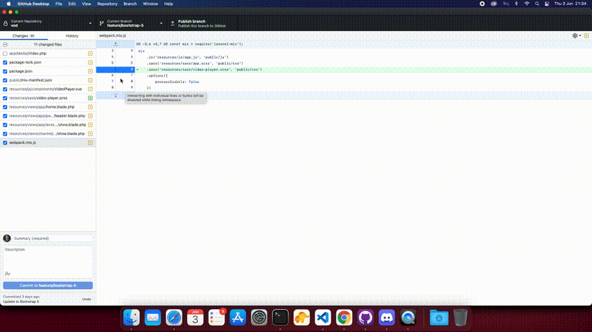 Regression: can no longer toggle lines to be included/excluded from commit · Issue #12360 ...