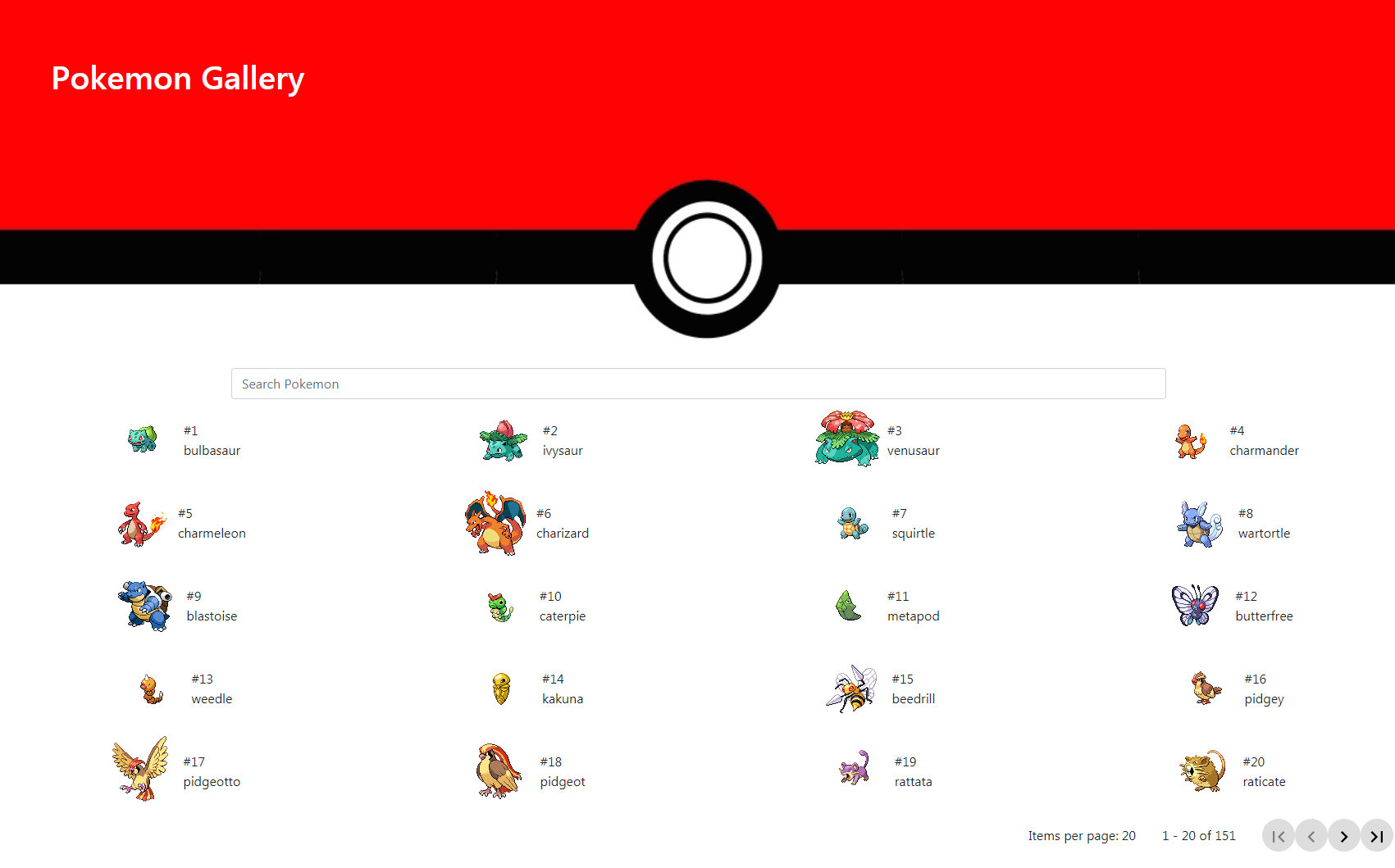GitHub - jgpreetham/pokemon-gallery