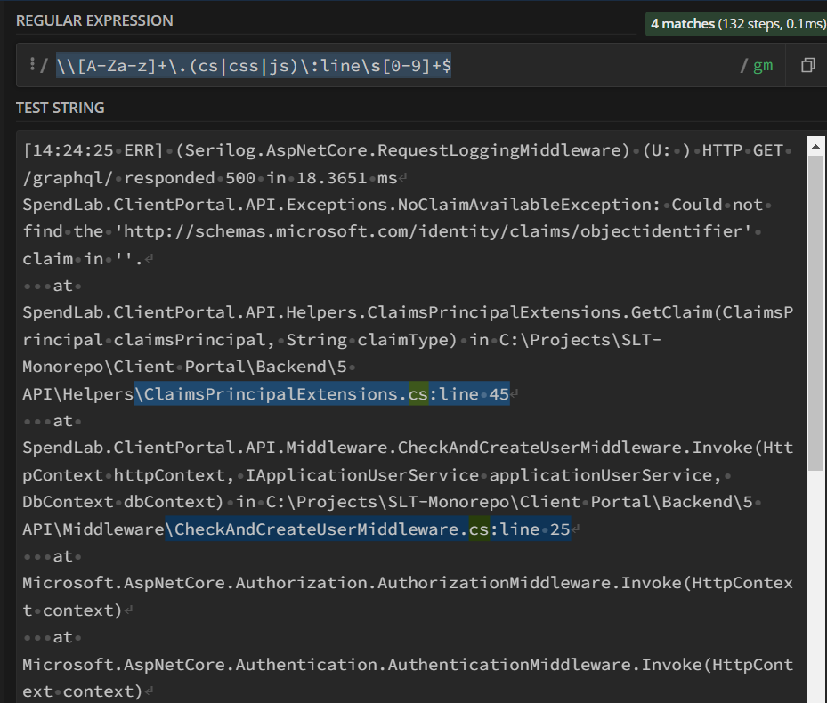 Clickable file(+line number) in 'Debug Console' (for C#) · Issue #150023 · microsoft/vscode · GitHub