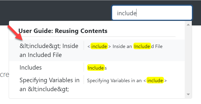 Special characters not rendered correctly in search results · Issue #1486 · MarkBind/markbind ...