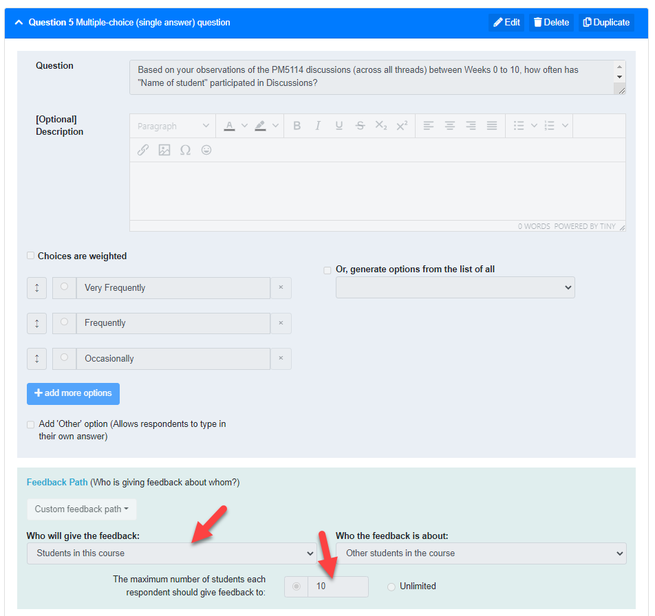 Student submitting fewer responses than allowed: show empty responses at the bottom when ...
