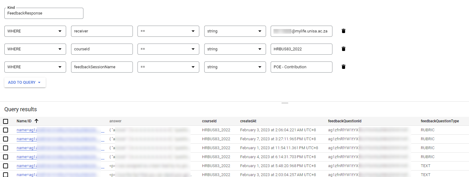Instructor viewing results of rubric questions: some students not shown in the stats table ...