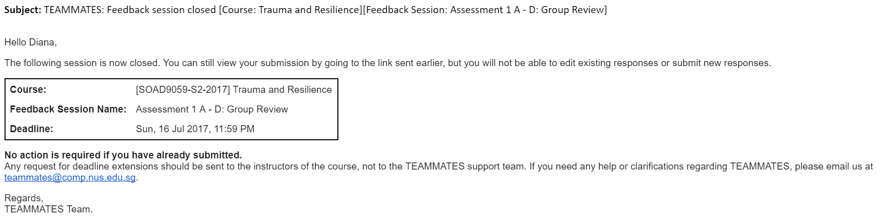 'Session closed' email: include more details · Issue #7778 · TEAMMATES ...