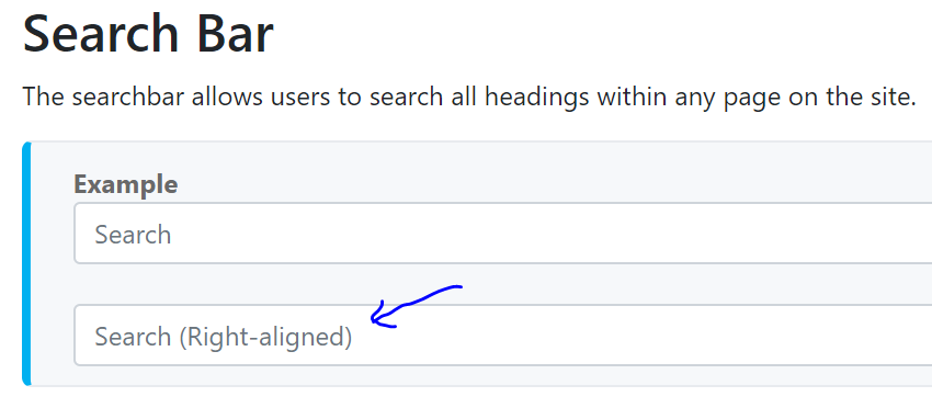 User docs: fix right-aligned search bar example · Issue #530 · MarkBind/markbind · GitHub