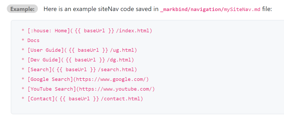 siteNav example in documentation is styled incorrectly · Issue #559 · MarkBind/markbind · GitHub